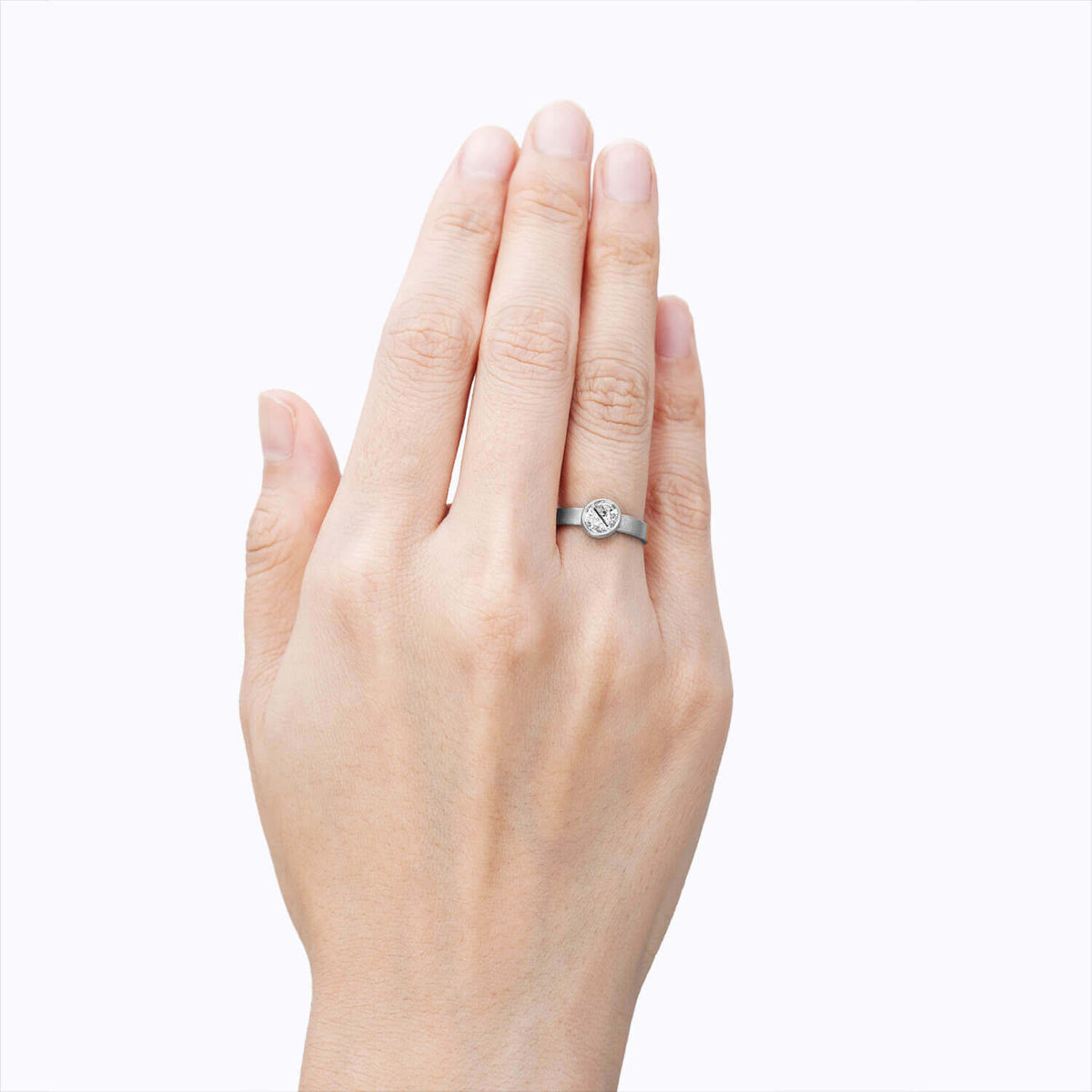 Align Half Round Diamond Ring 01 – Shihara
